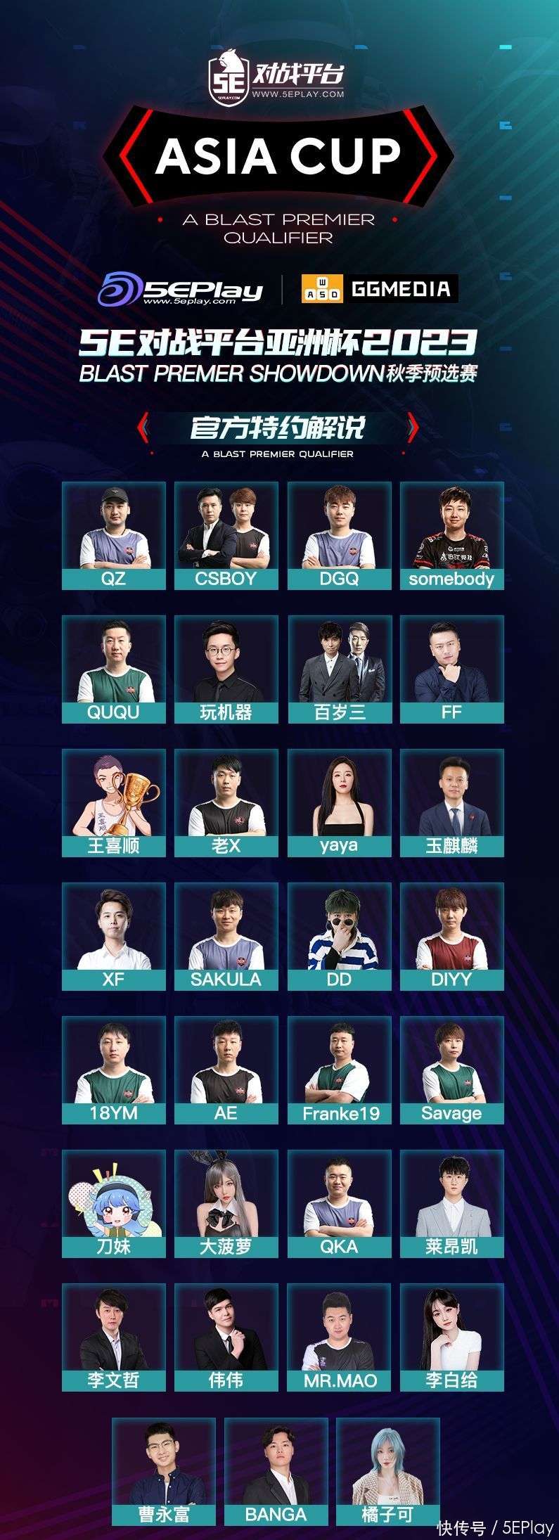 5EPlay与GGMEDIA携手呈现5E对战平台亚洲杯 2023_【快资讯】