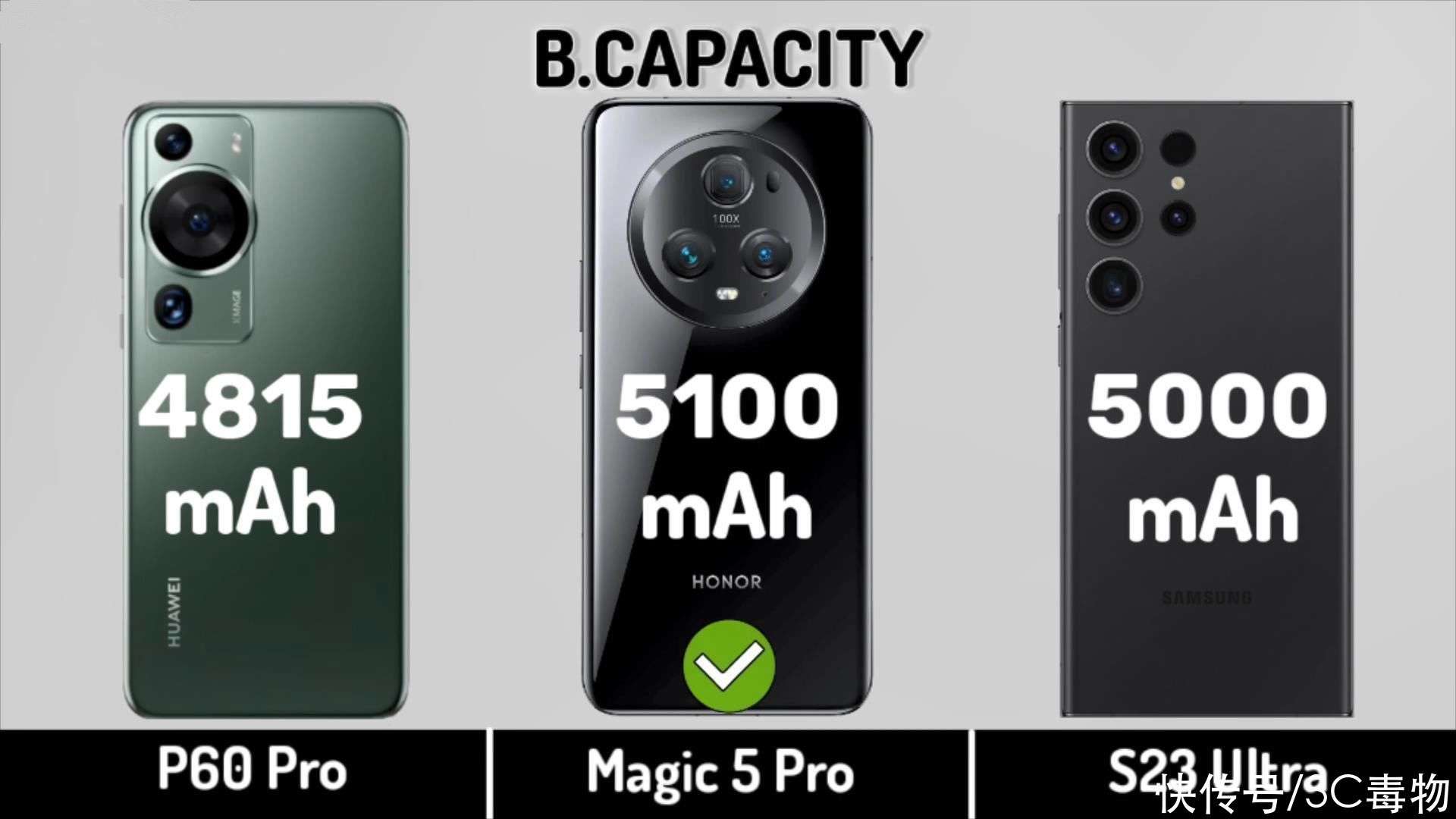 荣耀Magic5Pro、华为P60Pro、三星S23Ultra同台竞技，谁是真王者