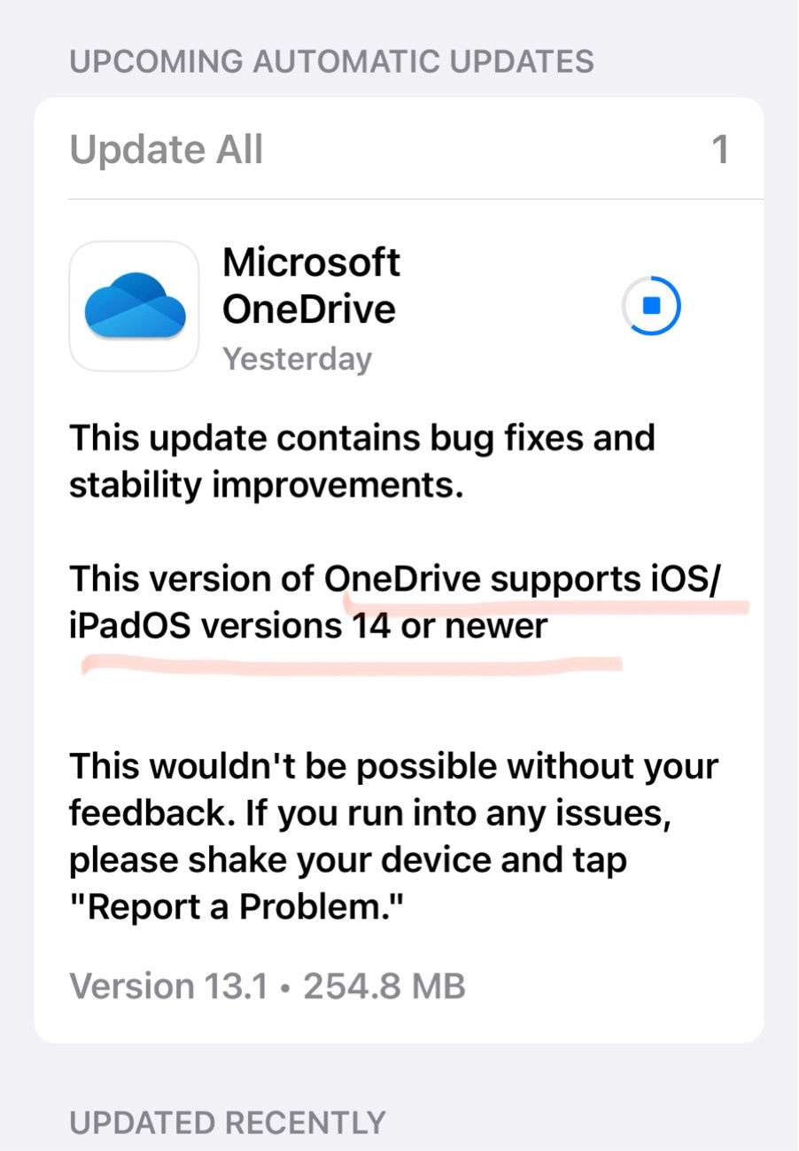 微软OneDrive网盘iOS版13.1更新，仅支持iOS 14及以上版本_【快资讯】