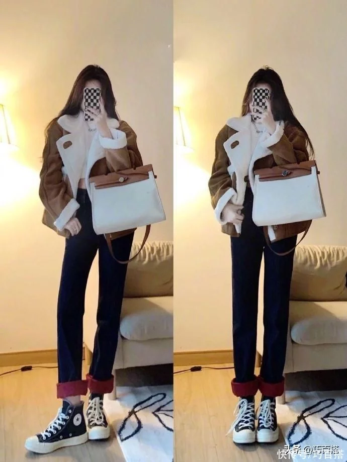 棉服和下装怎么配才好看？听我的，下面这20套造型就是经典模板 -6park.com