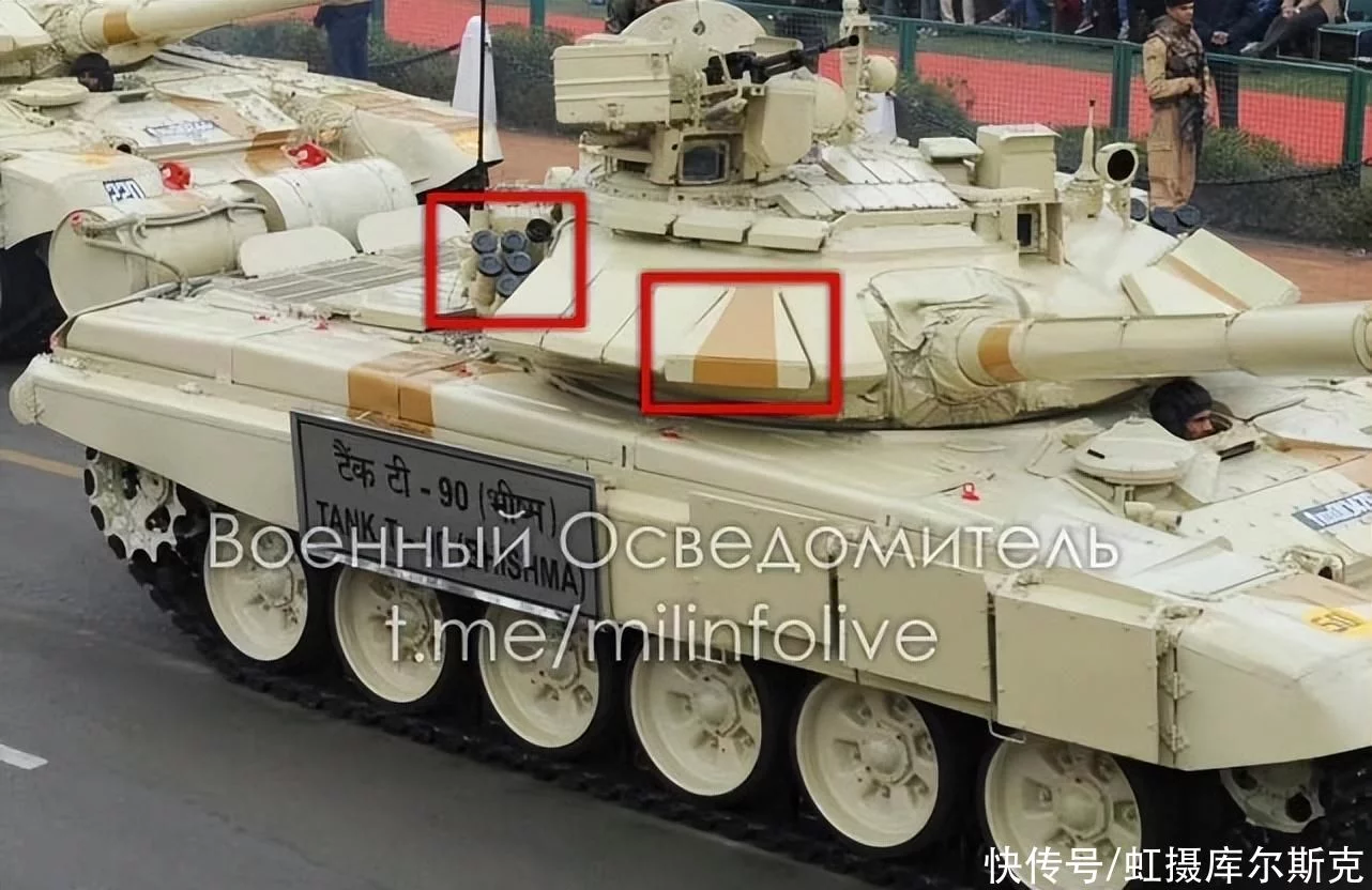 俄军坦克不够用，竟用“猴版”充数，调外贸型T90S坦克上战场 -6park.com