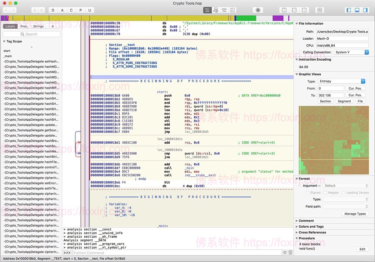 Hopper Disassembler for Mac v5.7.7 反汇编调试神器-NobyDa